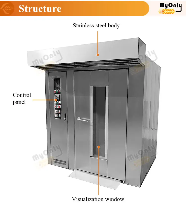 Industrial Bake Oven: Big Capacity Bread Machine 50/100/200 kg/h, Fully ...