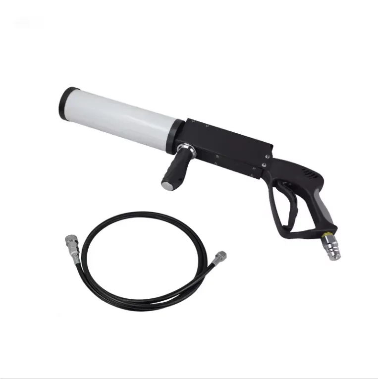 LED CO2 Gun Smoke Fog 7 Color Tube Jet Spray Machine