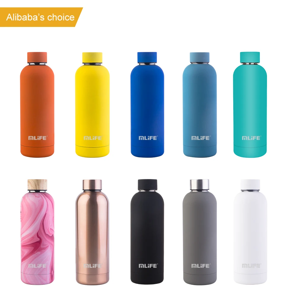 17oz/500ml Portable Rubber Coated Vacuum Insulated Thermos 304 ...