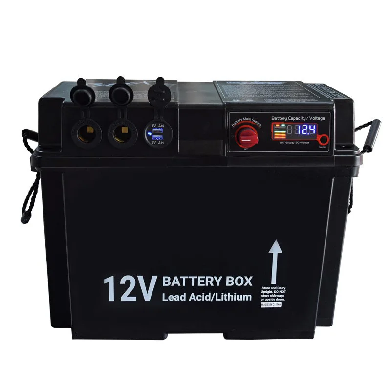 Portable Battery Dc Box Deep Cycle DC Charger Battery Box With Ander ...