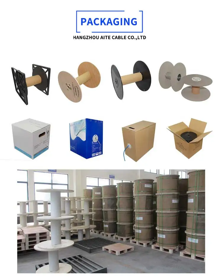 Cat6 Siamese Cable Utp Cat6 Wih 2 Power Indoor/outdoor - Buy Lan Cable ...