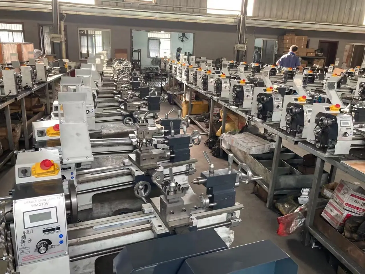 350MM Mini Metal Lathe CJ18 - 550W Digital Screen, Variable Speed ...