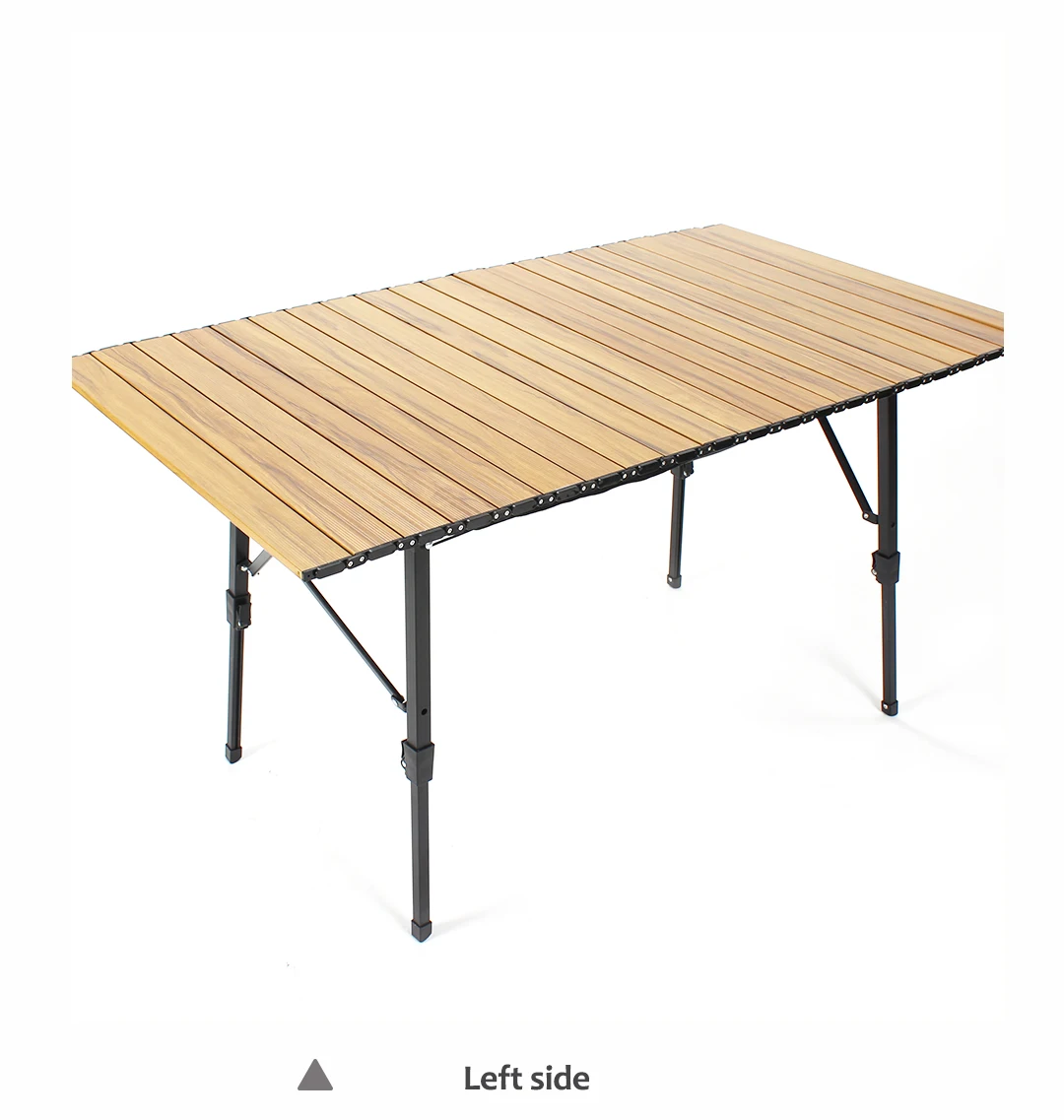 Hot Sale Portable Height Adjustable Roll Top Wood Grain Aluminum Pole ...