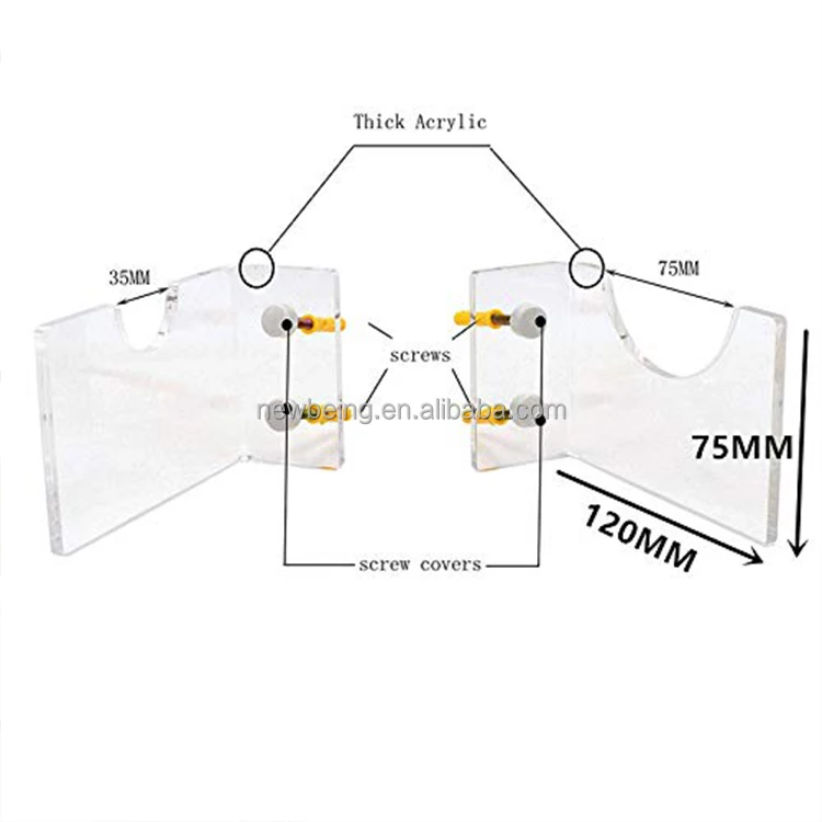 Lightweight Wall-mounted Acrylic Lightsaber Stand PMMA Material ...