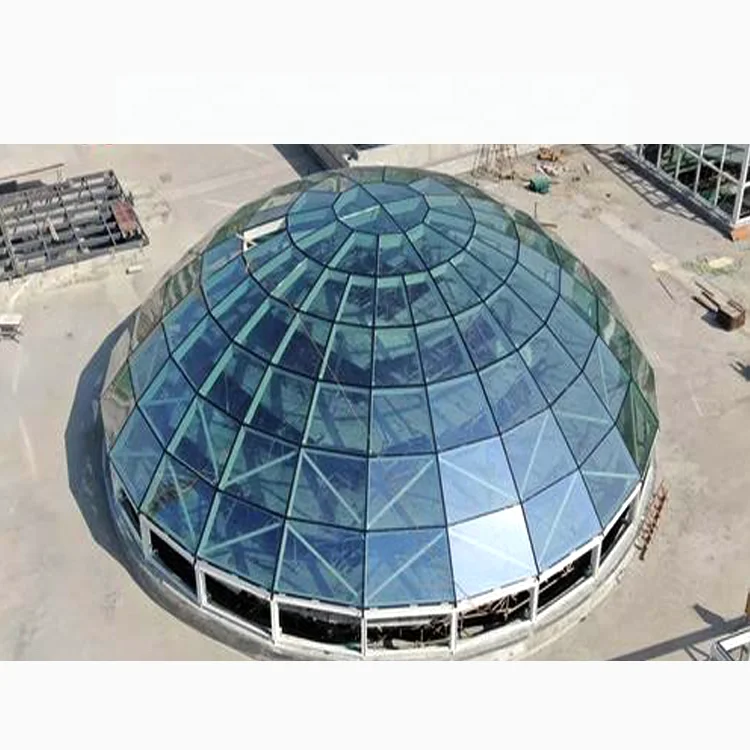 Prefabricated Dome Glass Skylight Roofing System Steel Structure ...