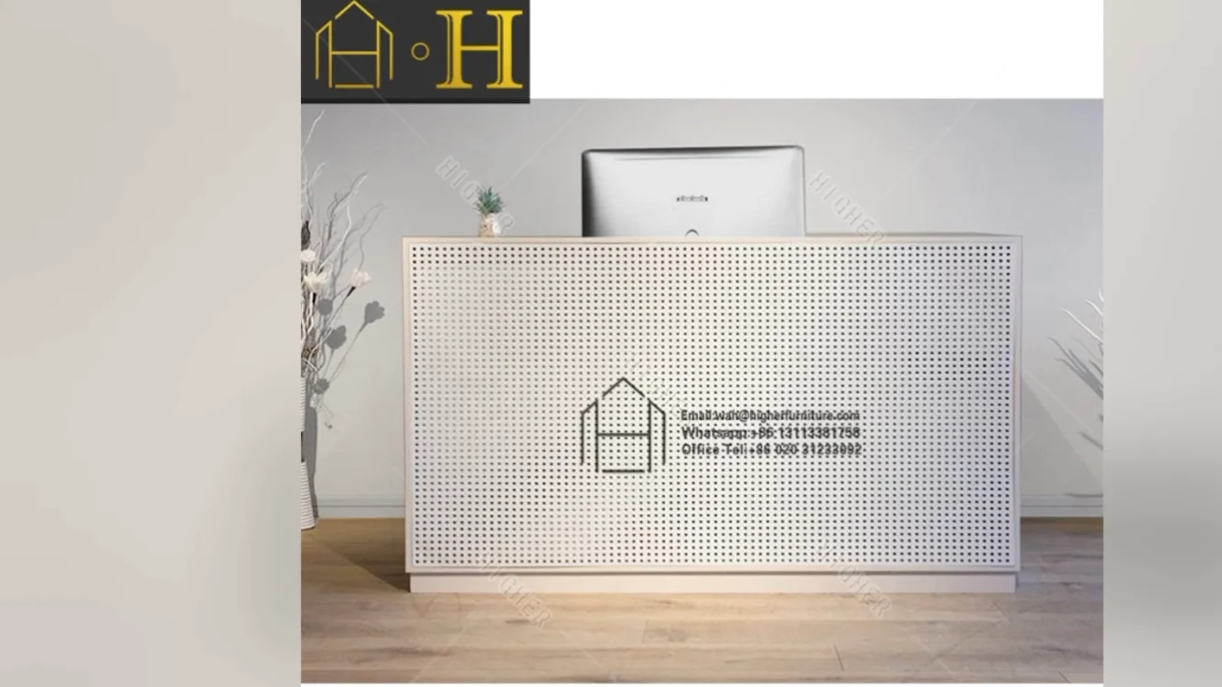 Custom Modern Reception Desks Supermarket Counter Clothes Shop Counter ...