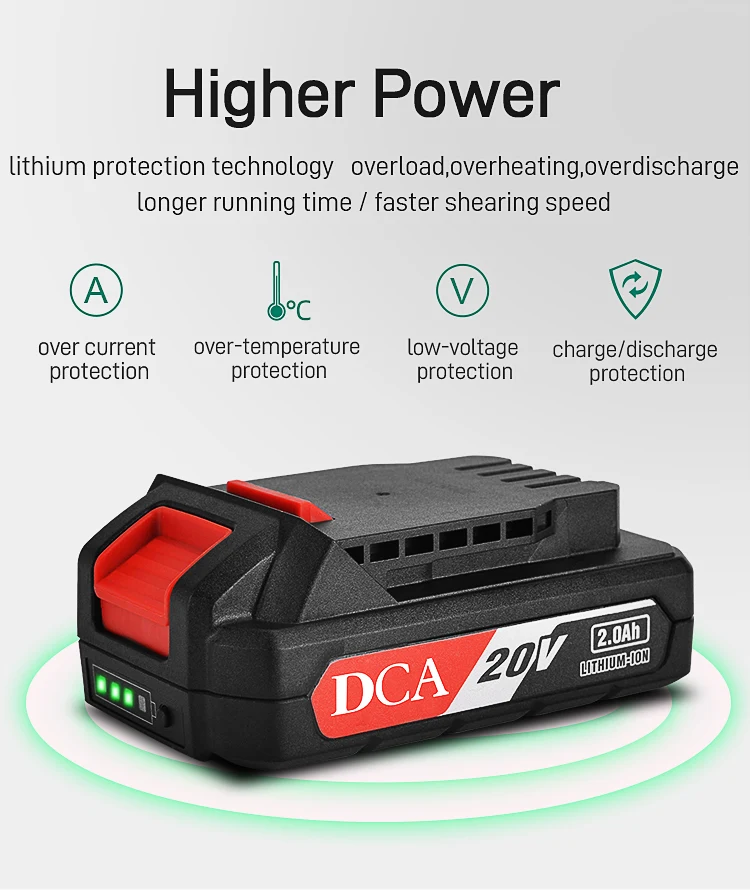 Cordless Electric Pruning Shears,Power Branch Pruner With 2pcs 4ah ...