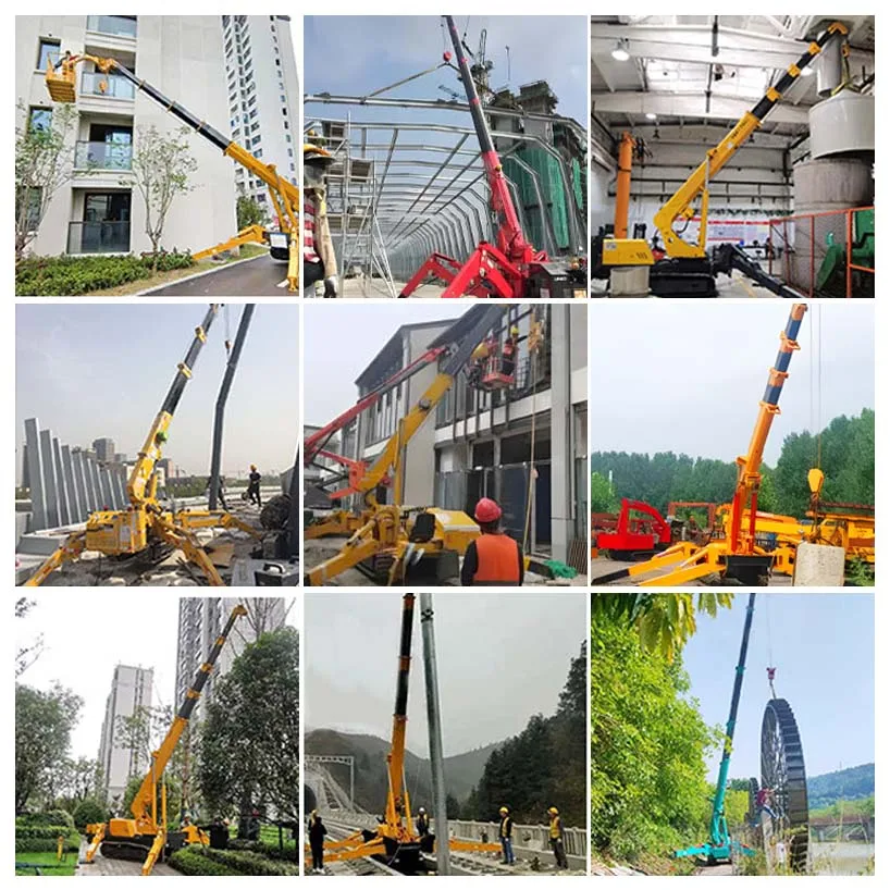 2-5 Ton Crawler Spider Crane Portable Remote Control Mobile Roof Spyder ...