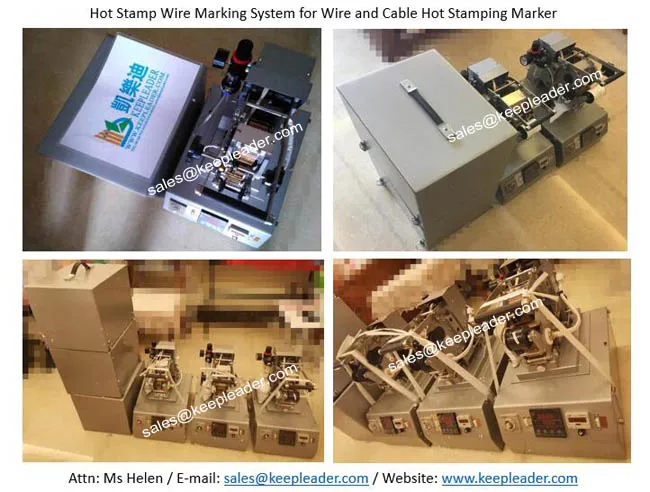 Wire Marking Hot Foil Stamp Machine of Power Cable_Plastic/Rubber Tube ...