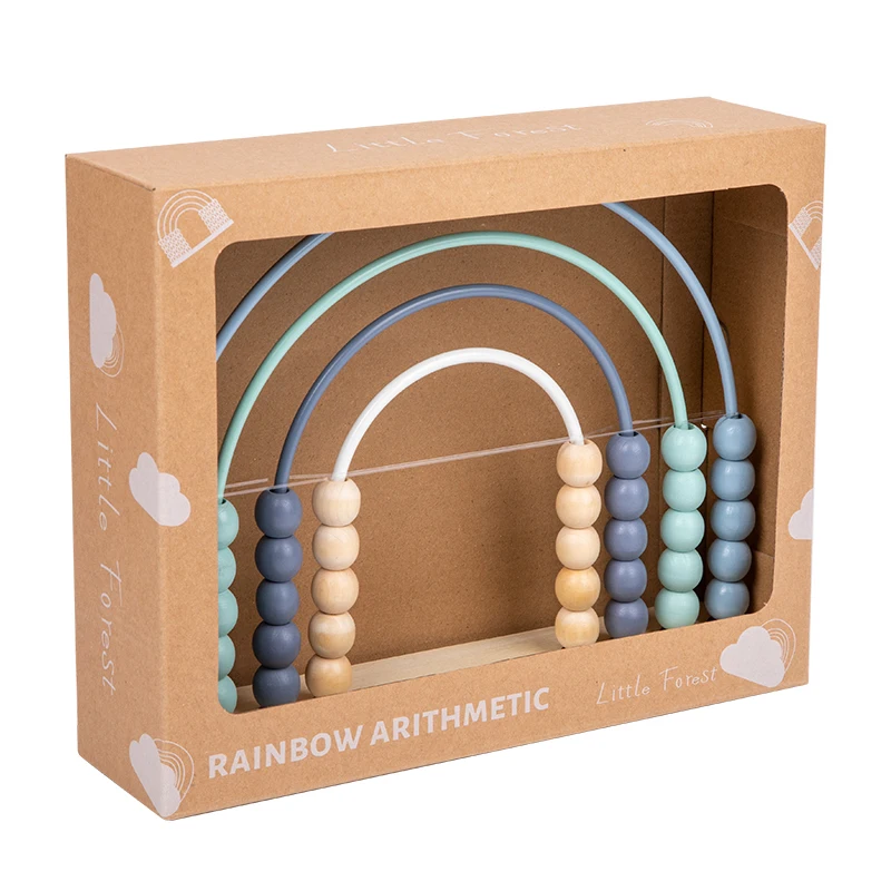 Wooden Maths Educational Toy of Rainbow Abacus Montessori Abacus ...