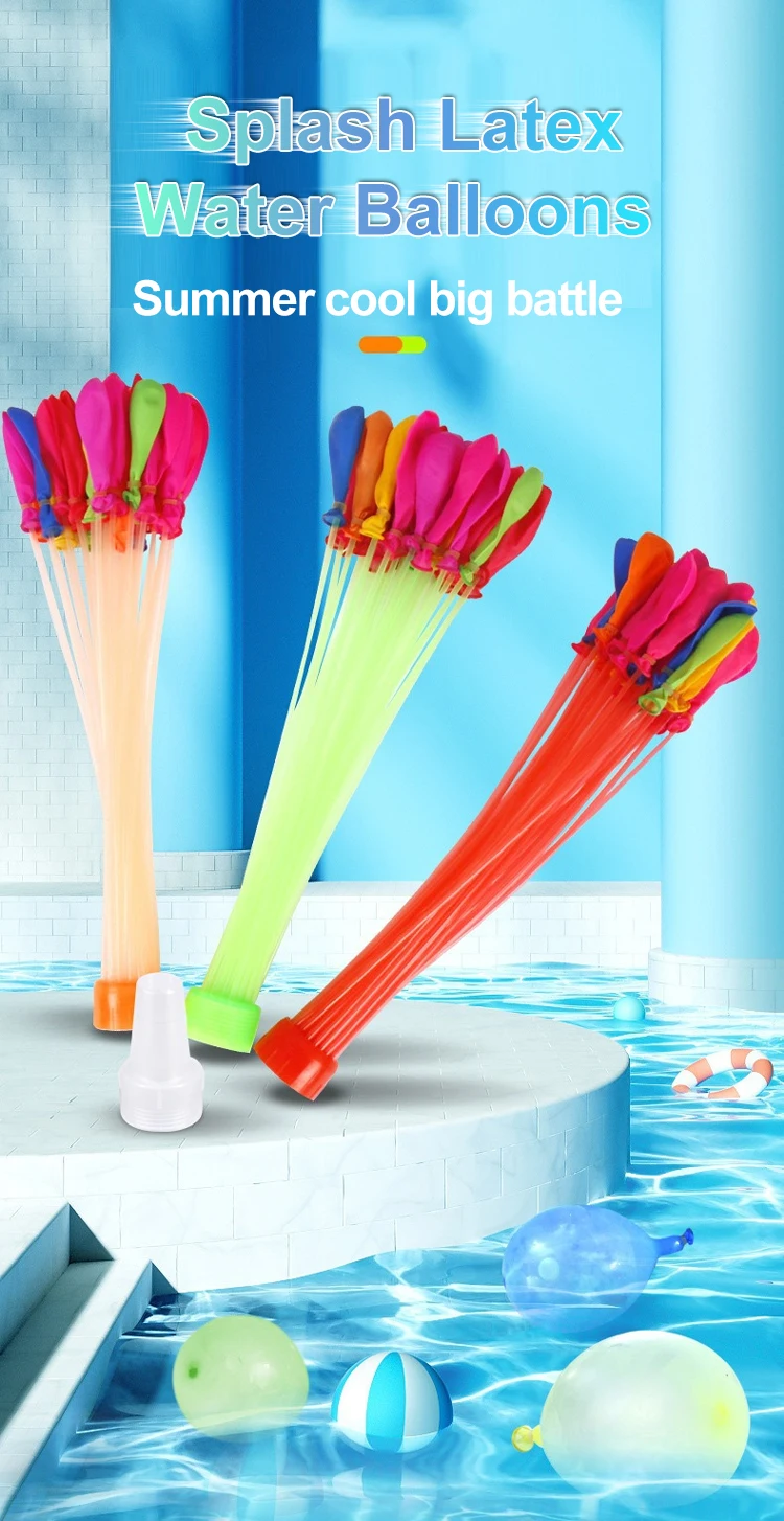 Self Sealing Water Balloons Bunch Quick Rapid Fill Magic Water Balloon ...