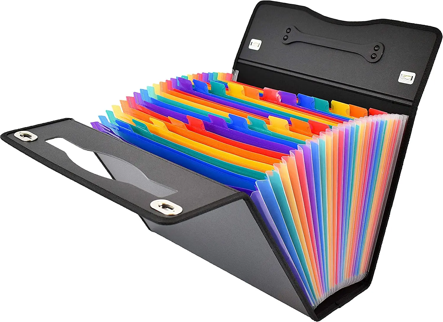Letter Size Accordion File Organizer with 24 Pockets