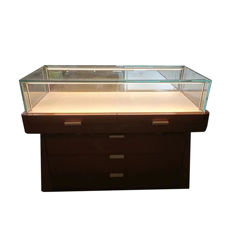 Modern High End Jewelry Shop Interior Display Cabinet Design Wooden ...