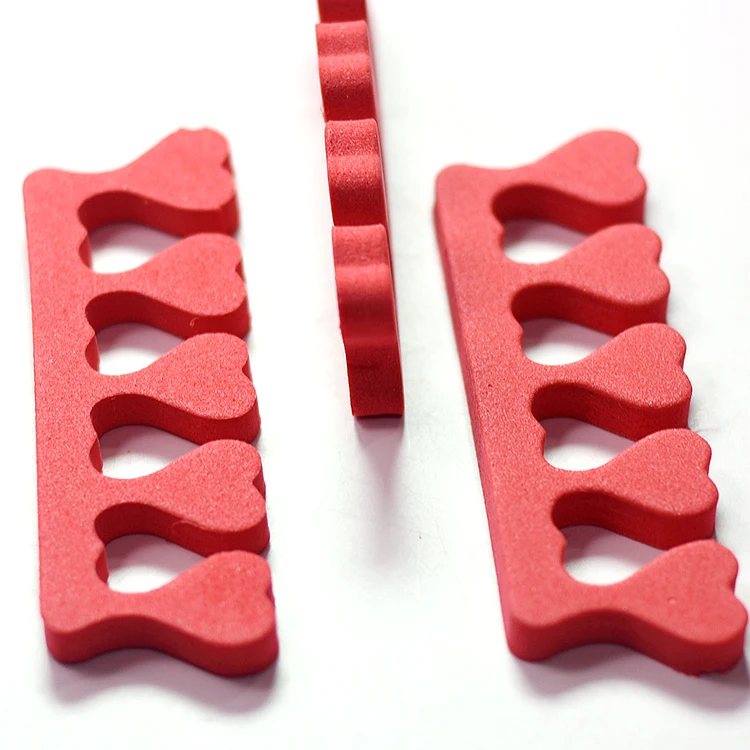 50 Pairs/pack Or 100 Pairs/pack Toe Eva Separator 5 Heart Shape Sponge ...