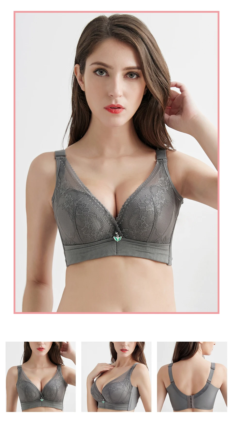 Push Up Bra For Women Padded Plus Size Underwire Bras Sexy Lingerie