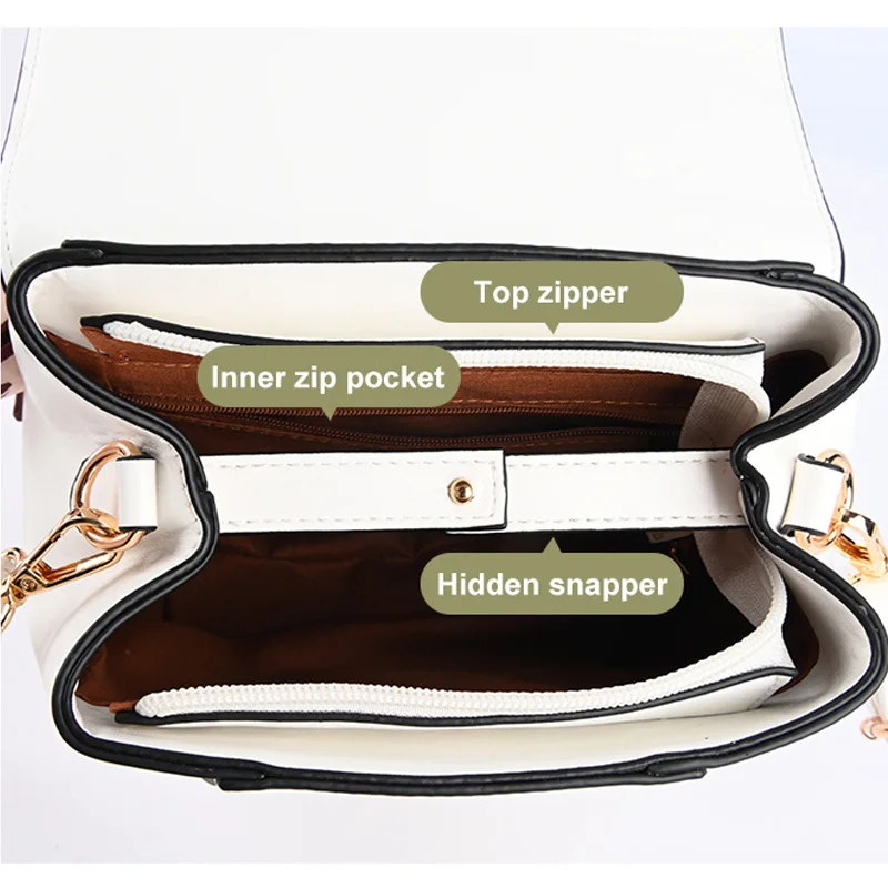 Lady Handbag Shoulder Bag With Fingerprint Lock Anti Theft Lockable ...