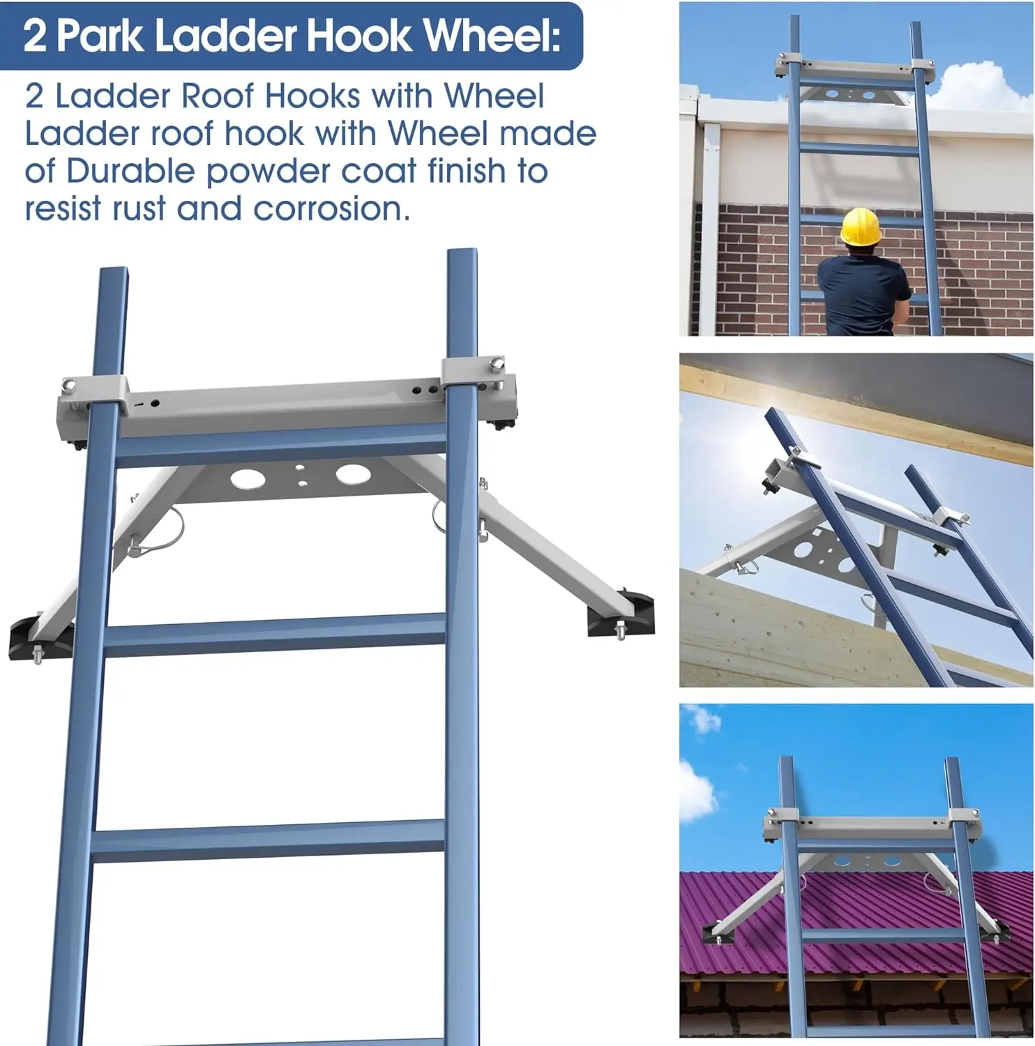 Jh-mech Adjustable Length Ladder Standoff For Roof With Anti-slip ...