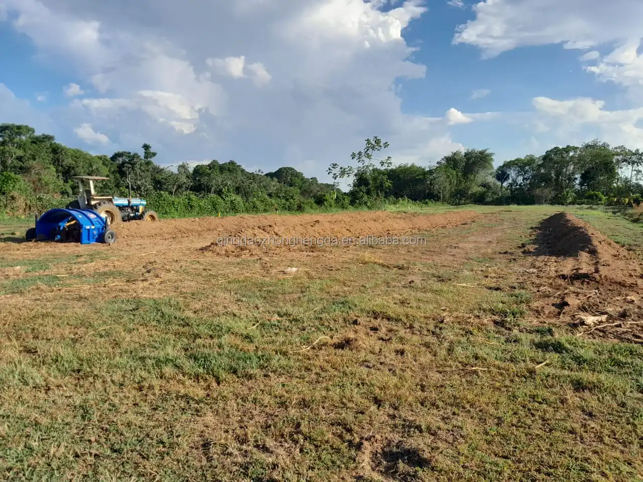 Hinda Tractor Towable Compost Windrow Turning On Small Farm/compost ...