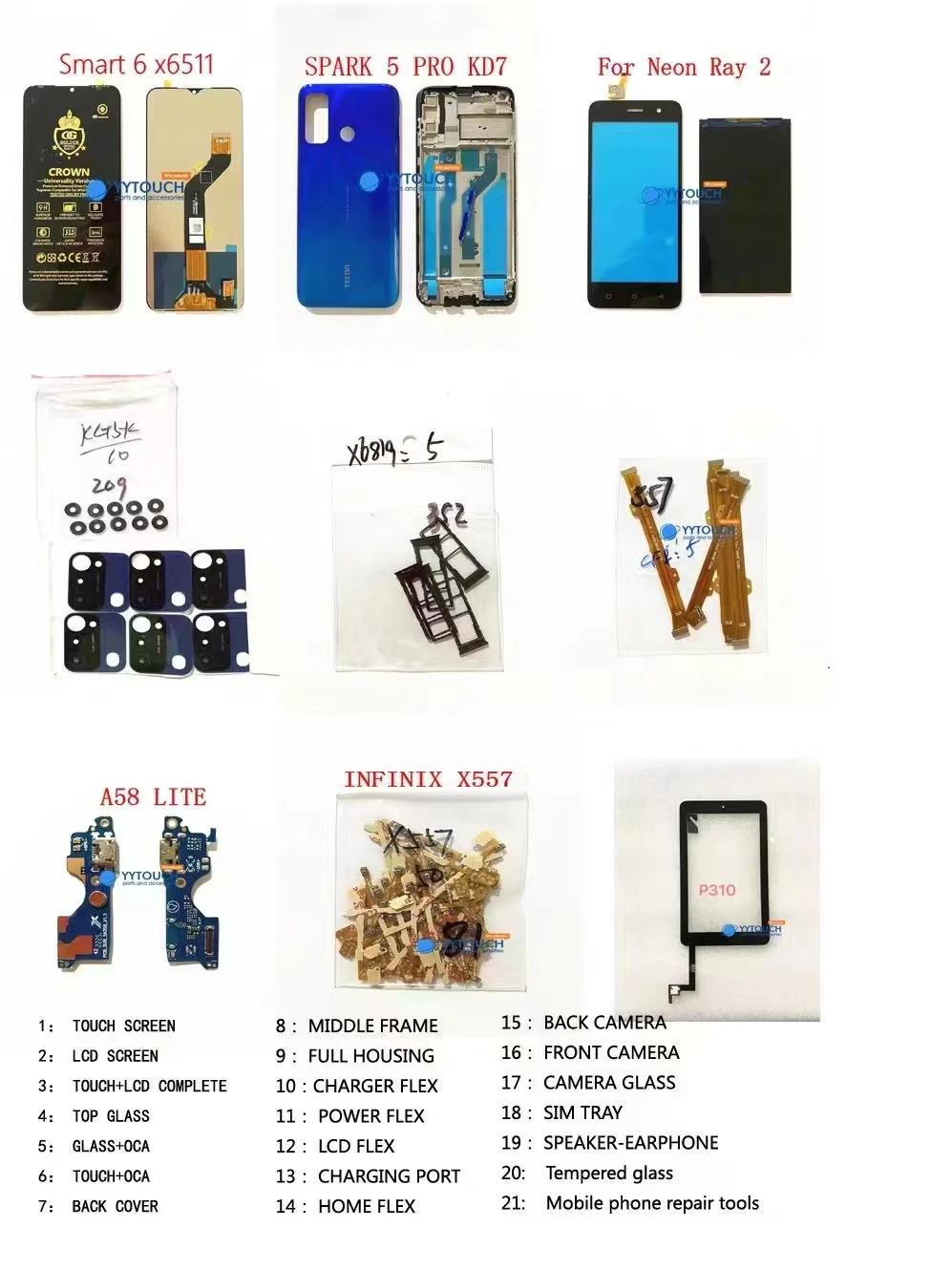 For Sunmax Model S Max 4G LCD Touch Screen Digitizer - Mobile Phone ...