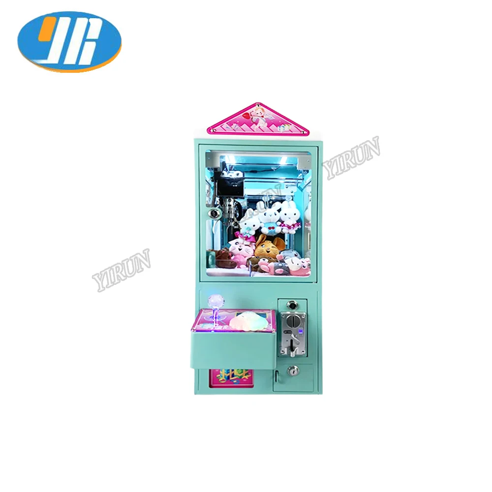 Luxury 220v Mini Toy Coin Operated Claw Crane Machine Kids Coin Pusher ...