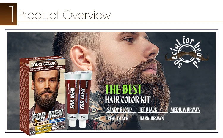 Professional Color for Beards and Mustaches - Stylish Dye