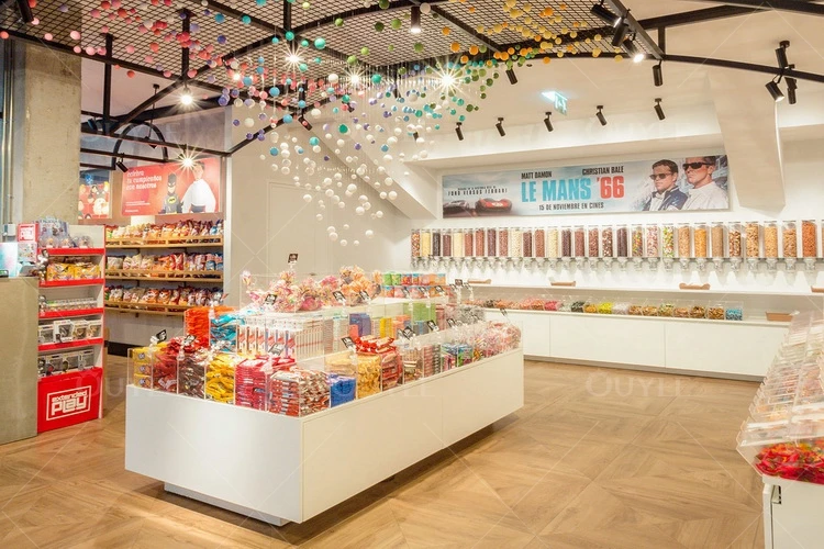 Sweetshop Counter Confectionery Display Cabinet Chocolate Display Shelf ...