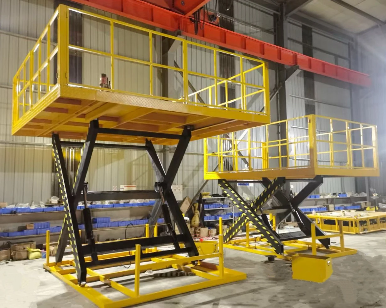 Heavy Duty Automatic Fixed Vertical Hydraulic Scissor Lift Platform ...