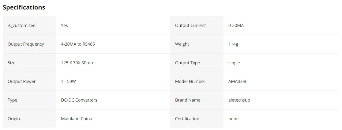 8ch 4-20ma/0-10v Current Voltage Adc Collector Read Capture Module ...