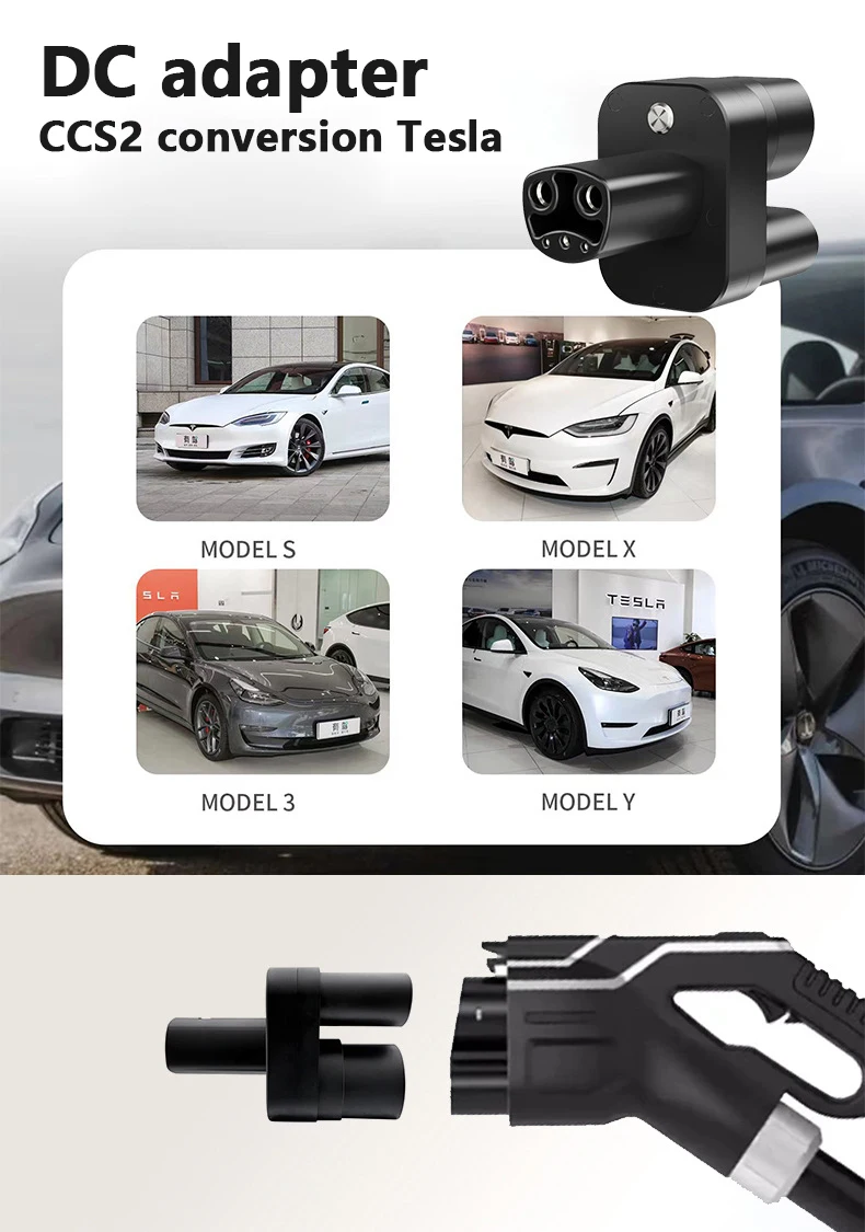 250a Dc Fast Supercharger Adapter Ccs2 To Tesla Travel Portable ...