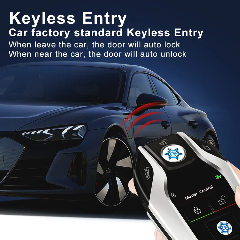 2024 Universal Keyless Entry System - Smart LCD Car Key