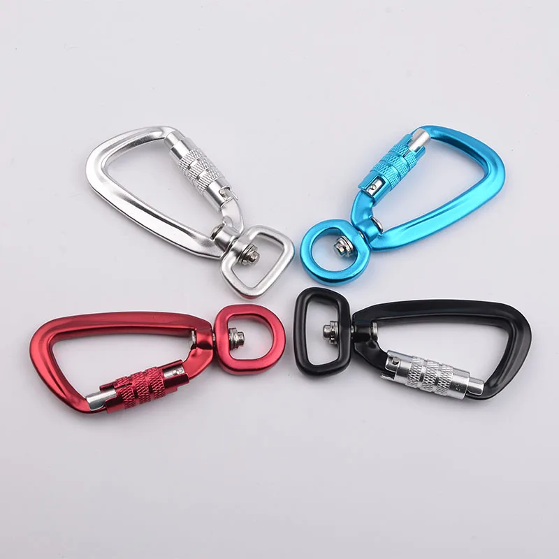Jinsong Twist Carabiner - Durable, Self-Locking Swivel