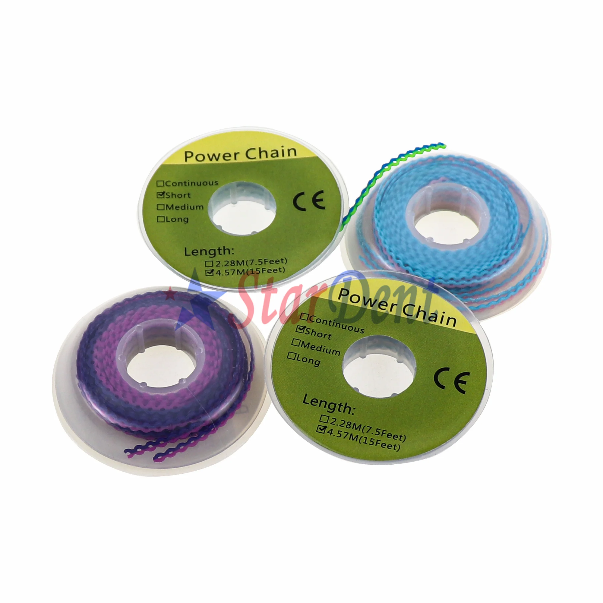 Two Color Combined Dental Power Chain Orthodontic Braces Power Chains ...