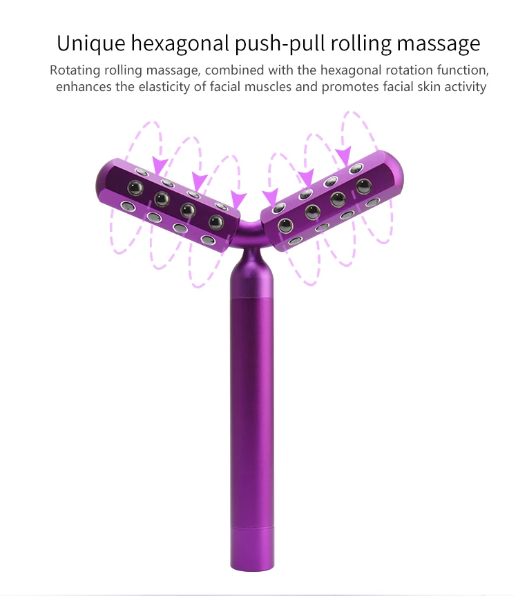 KKS AA Battery Powered Double Rollers - Y Shape Facial Lift