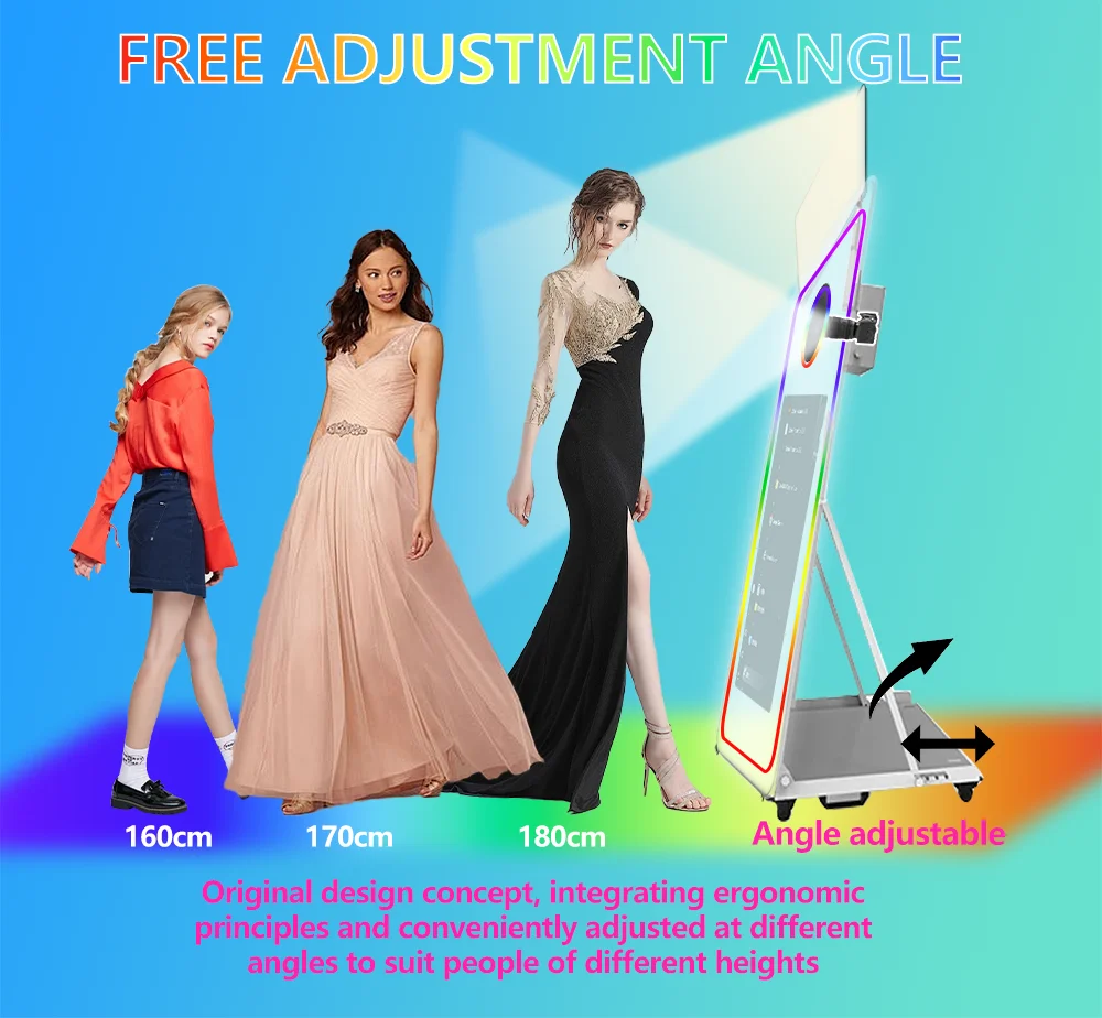 Mirror Photo Booth with AI Software - Perfect for Weddings