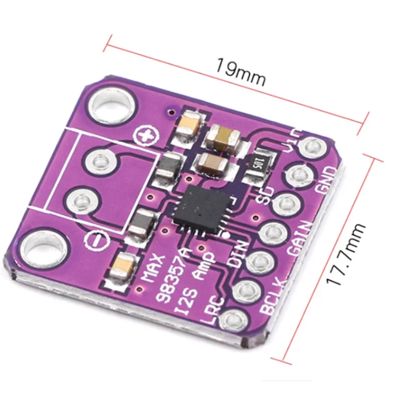 Max98357 I2s Audio Amplifier Module Unfiltered Class D Amplification ...