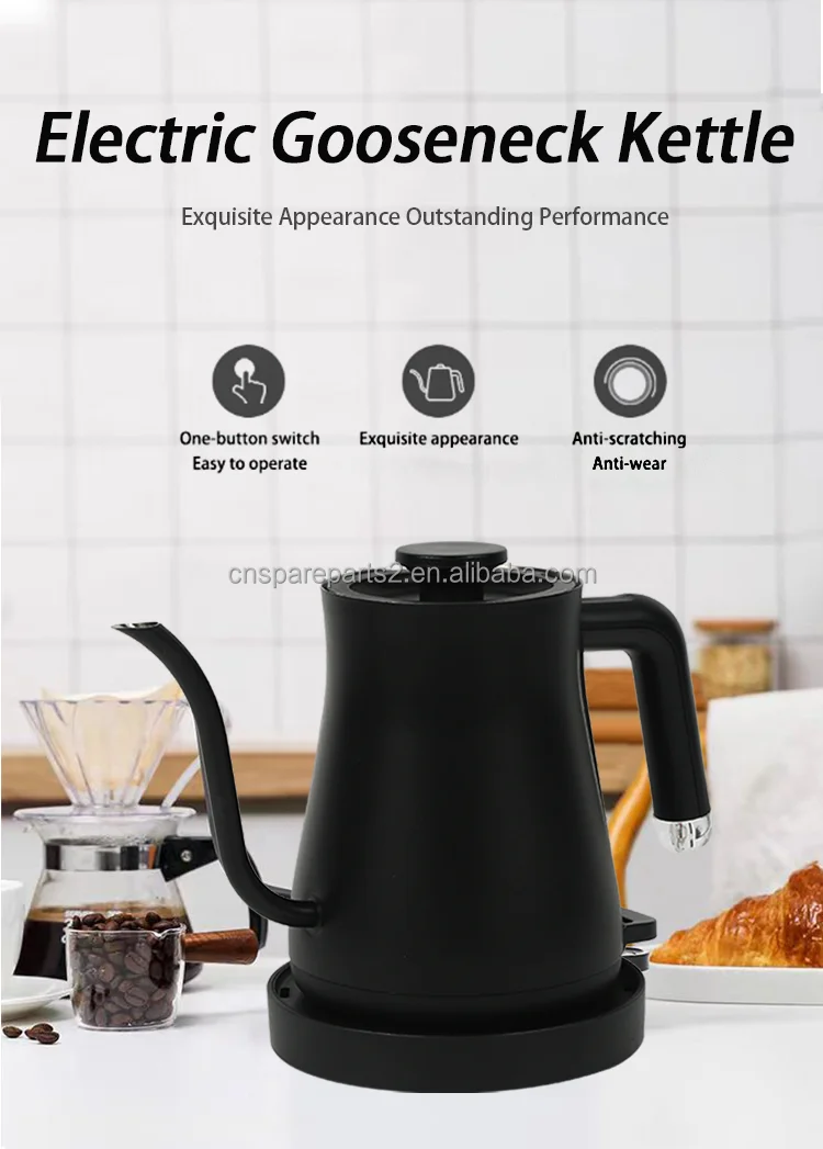 Multi-functions Gooseneck Electric Kettle 304 Stainless Steel Electric ...