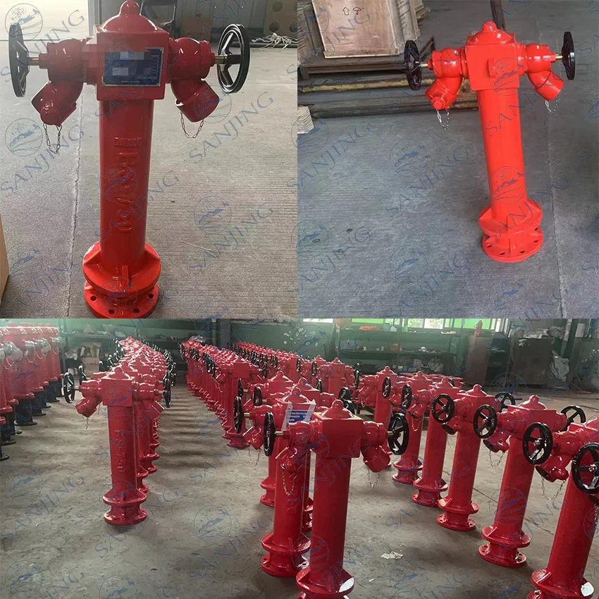 Factory 3 Way 150mm Fire Hydrant With 2.5 Inch BS336 Landing Valve 4 ...