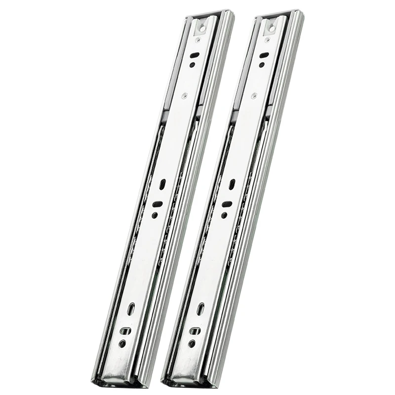 3 Fold Full Extension Ball Bearing Drawer Slide Push Open Soft Close ...