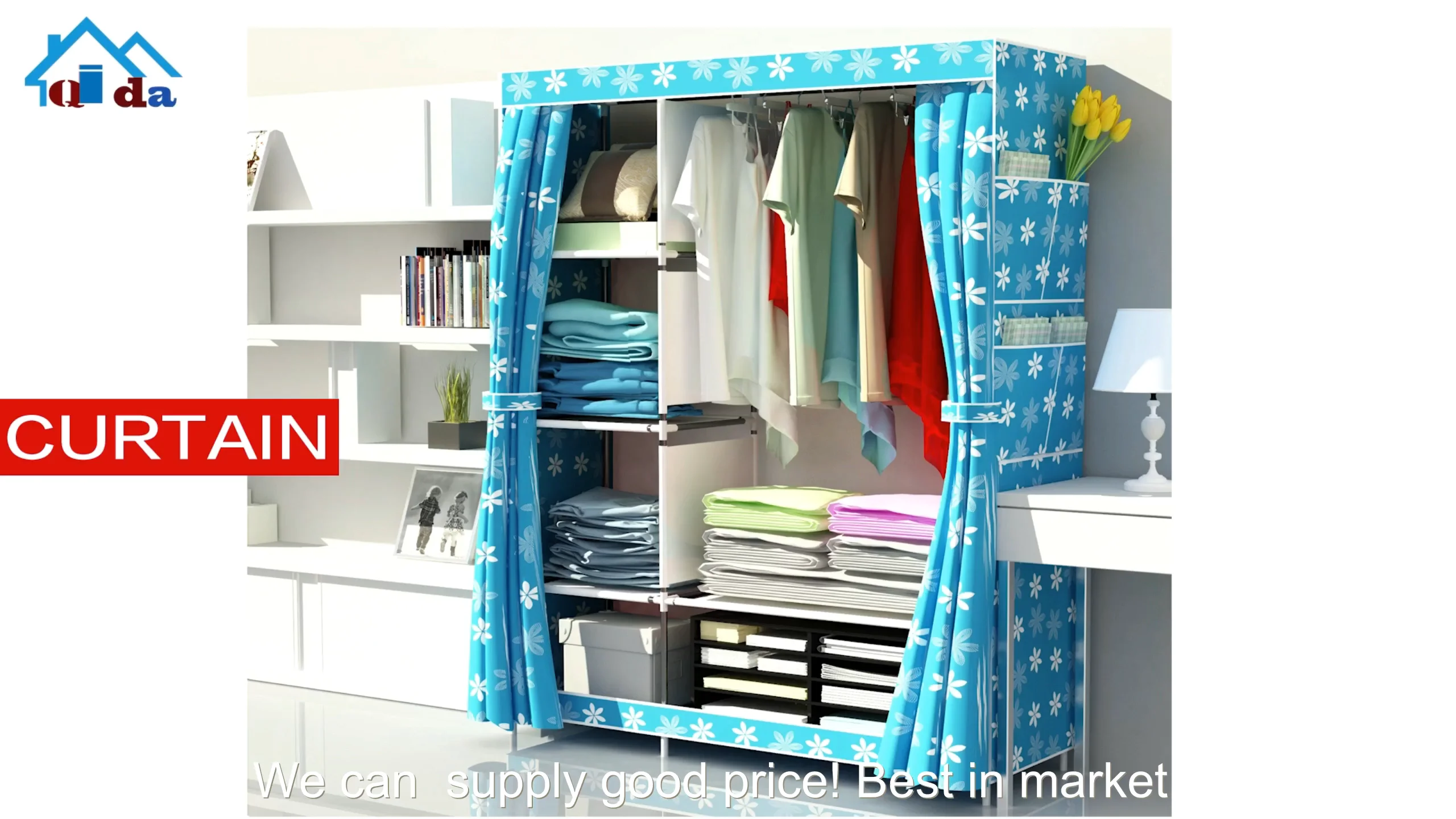 Daisy Flower Plastic Foldable Wardrobe Designs Portable - Buy Wardrobe ...