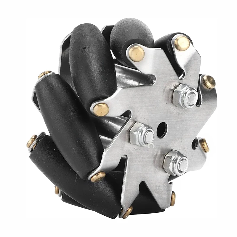 48mm Steel Mecanum Wheels - Precision Omni Directional Movement