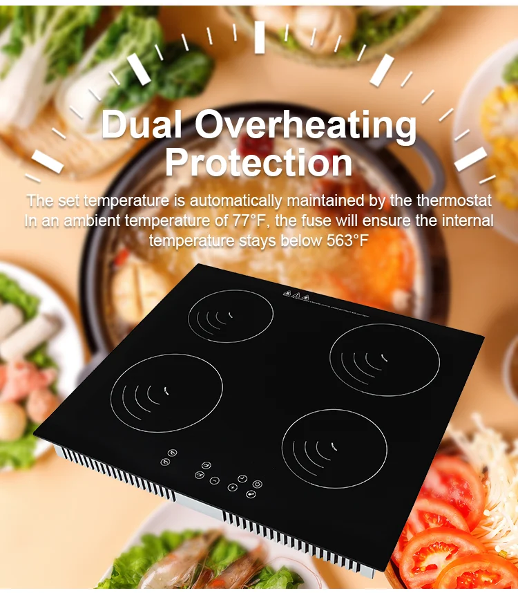 High Tech Four Hobs Induction Cooker Four Heads Induction Cooktop Four ...