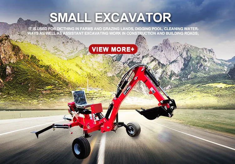 Tractor Backhoe 9hp 15hp Portable Backhoe Excavator Small Atv Tractor ...