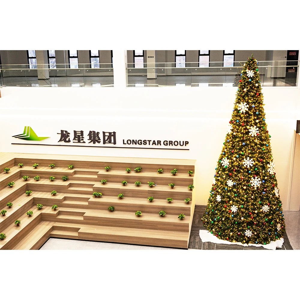 Outdoor Shopping Mall Hotel Decoration Green 7M Christmas Tree ...