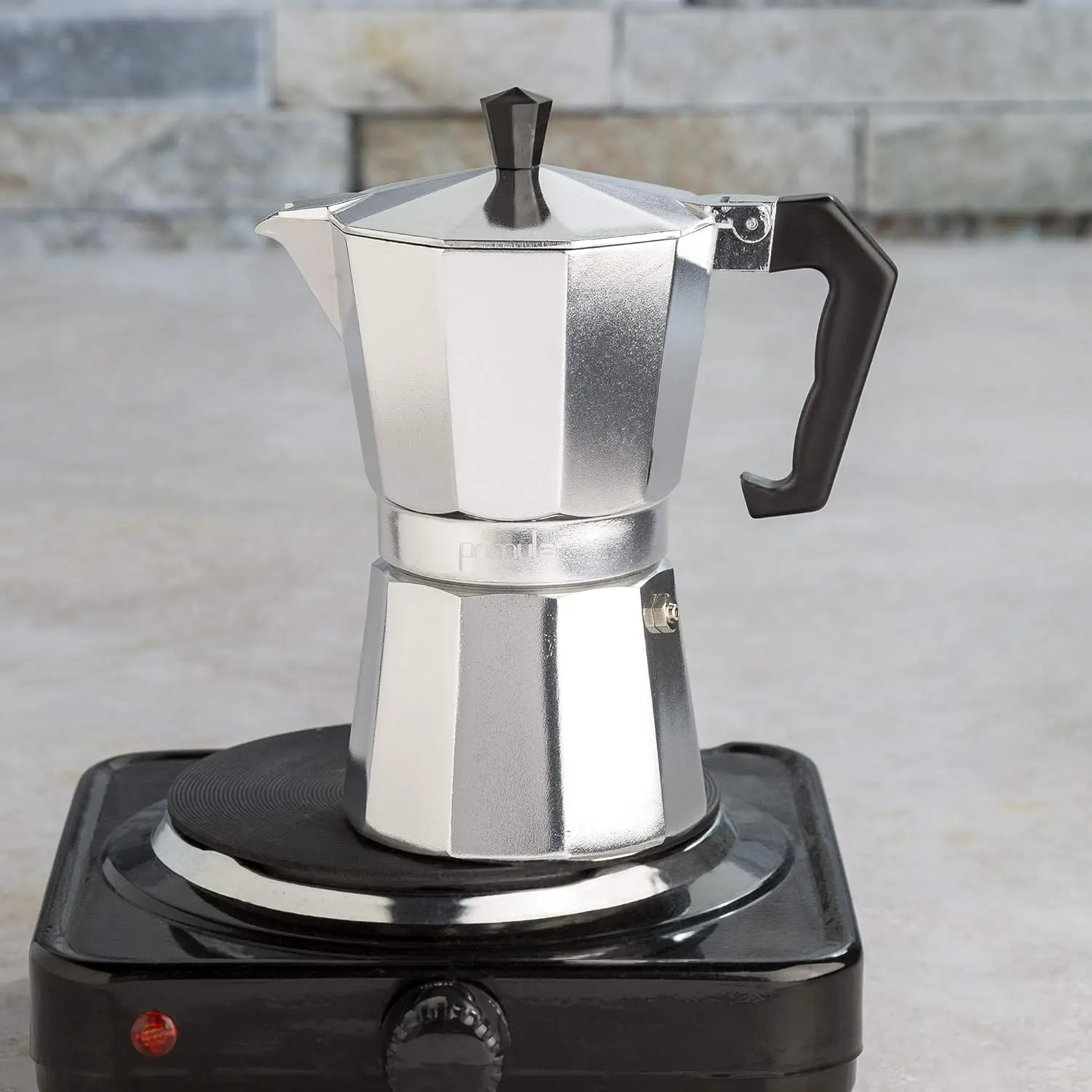 Aluminium Iconic Stovetop Espresso Maker - Moka Pot 6 Cups
