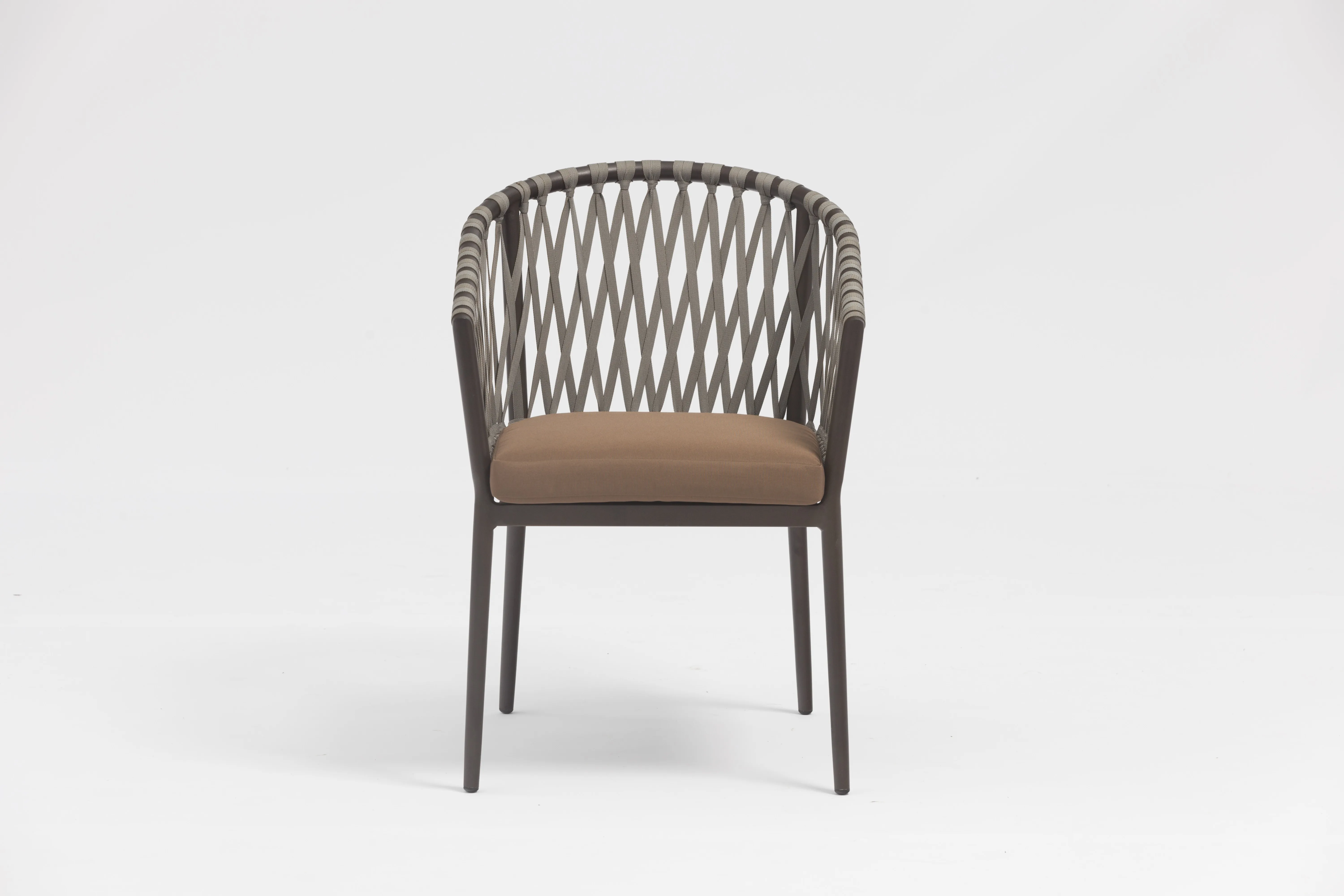 Garden Dining Sets Patio Outdoor Dining Table And Stackable Rope Chairs ...