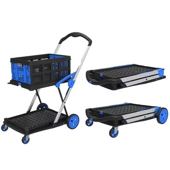 Winslow & Ross Plastic Multi-function Shopping Trolleys Carts Two Tier ...