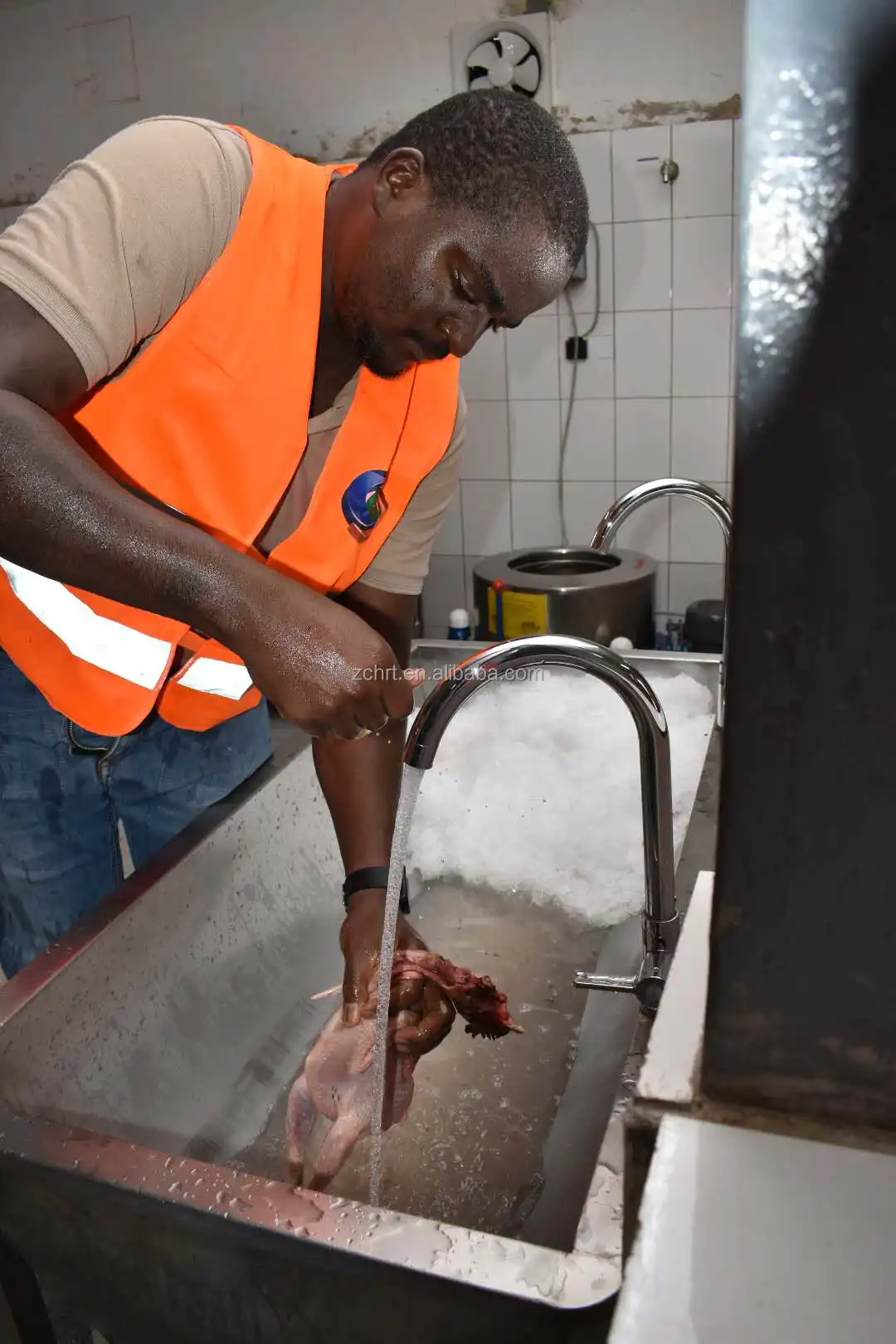 Stainless Steel Chicken Washing Basin In Slaughterhouse Equipment - Buy ...