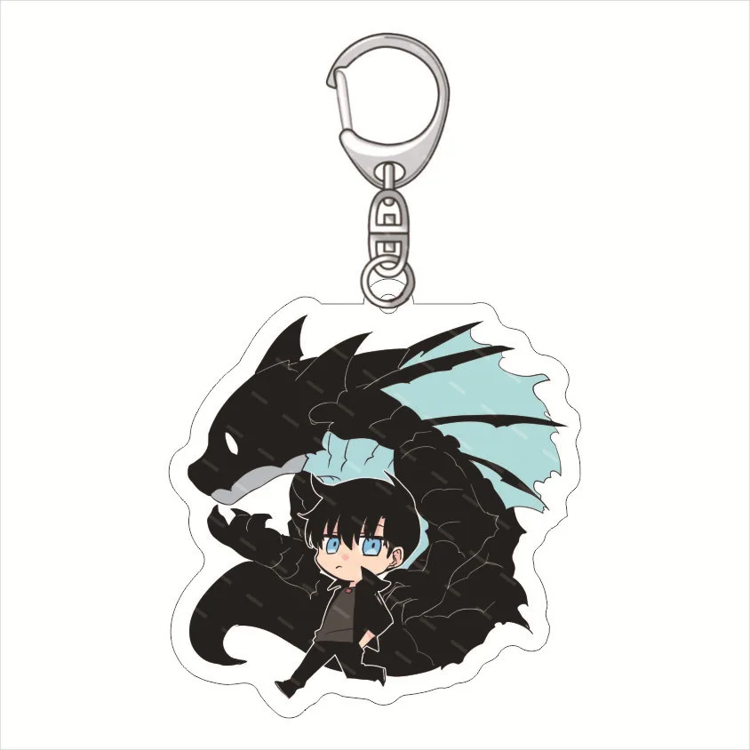 10 Color New Anime Solo Leveling Transparent Acrylic Keychains Key Ring ...