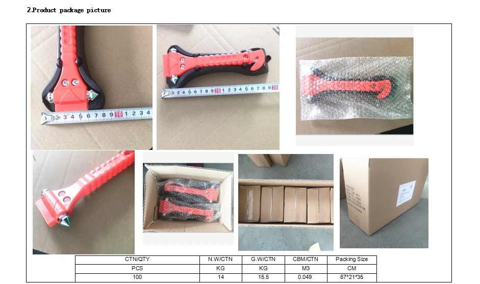 Fire Safety Hammer Emergency Hammer Multi-purpose Vehicle Mini Hammer ...