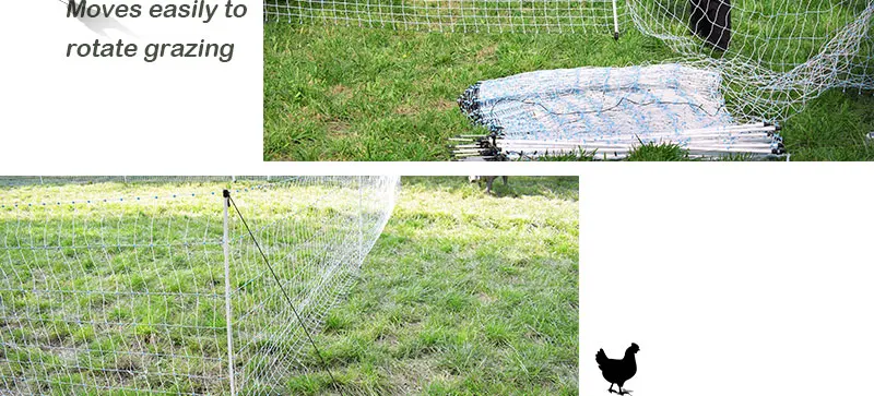 Plastic Movable Green Cheap Range Chicken Poultry Net Electric Duck ...